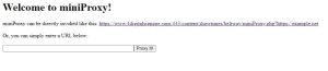 Miniproxy - Best Proxy Network Information