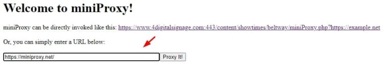 Miniproxy - Best Proxy Network Information